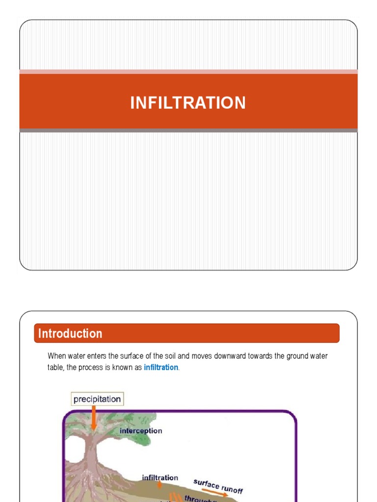 Lecture 6,7,8 Infiltration | PDF | Soil | Civil Engineering
