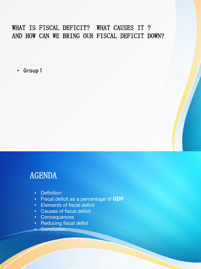 What Is Fiscal Deficit? What Causes It ? and How Can We Bring Our ...