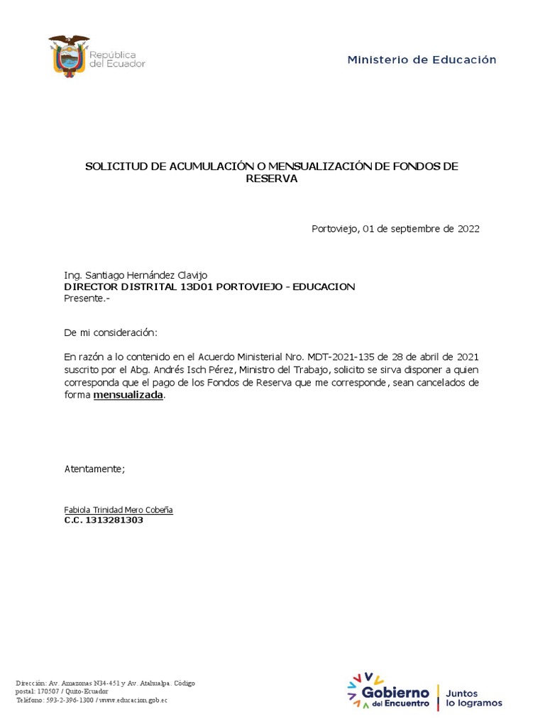 Anexo 3. - Solicitud de Acumulación o Mensualización de Fondos de ... Anexo 3. - Solicitud de Acumulación o Mensualización de Fondos de ...
