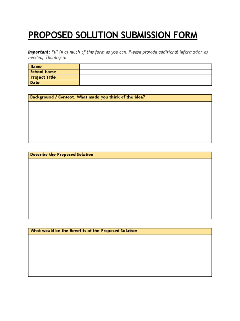 Proposed Solution Submission Guide | PDF | Career & Growth | Art