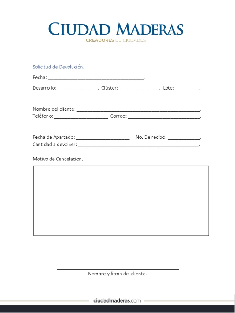 Formato para Devoluciones | PDF