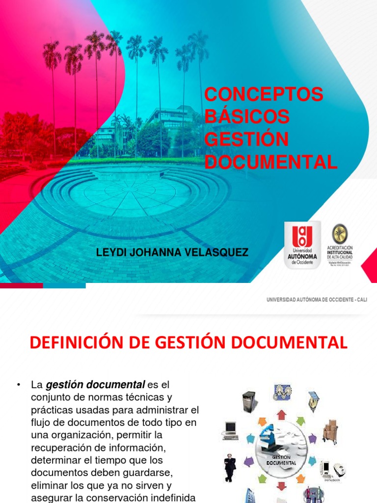 Gestion Documental Sesion 1 Conceptos Básicos Pdf Gestión De