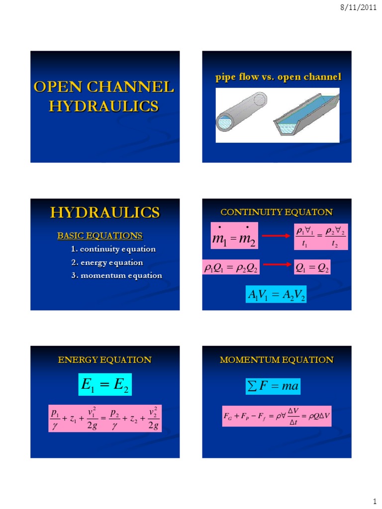 1 Open Channel Hydraulics | PDF