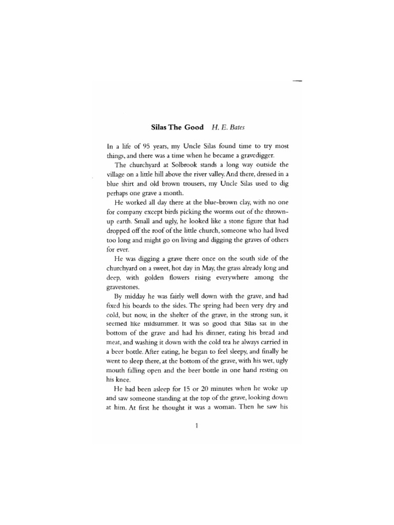 Silas The Good | PDF | Drink