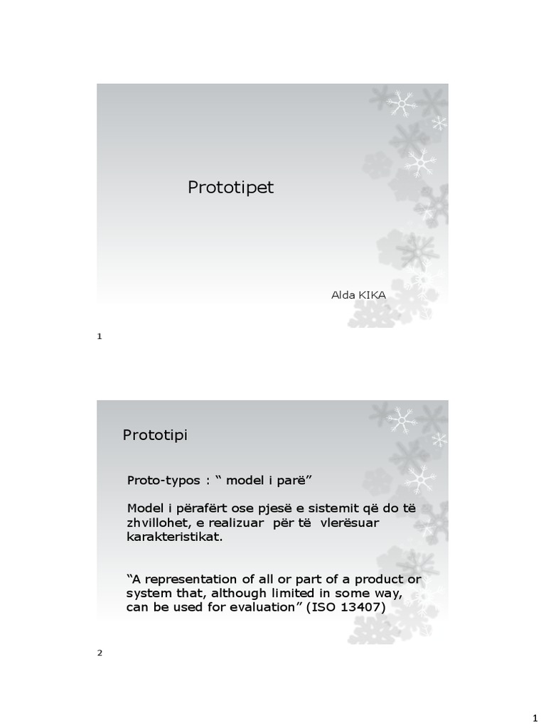 Prototipet Shembuj | PDF