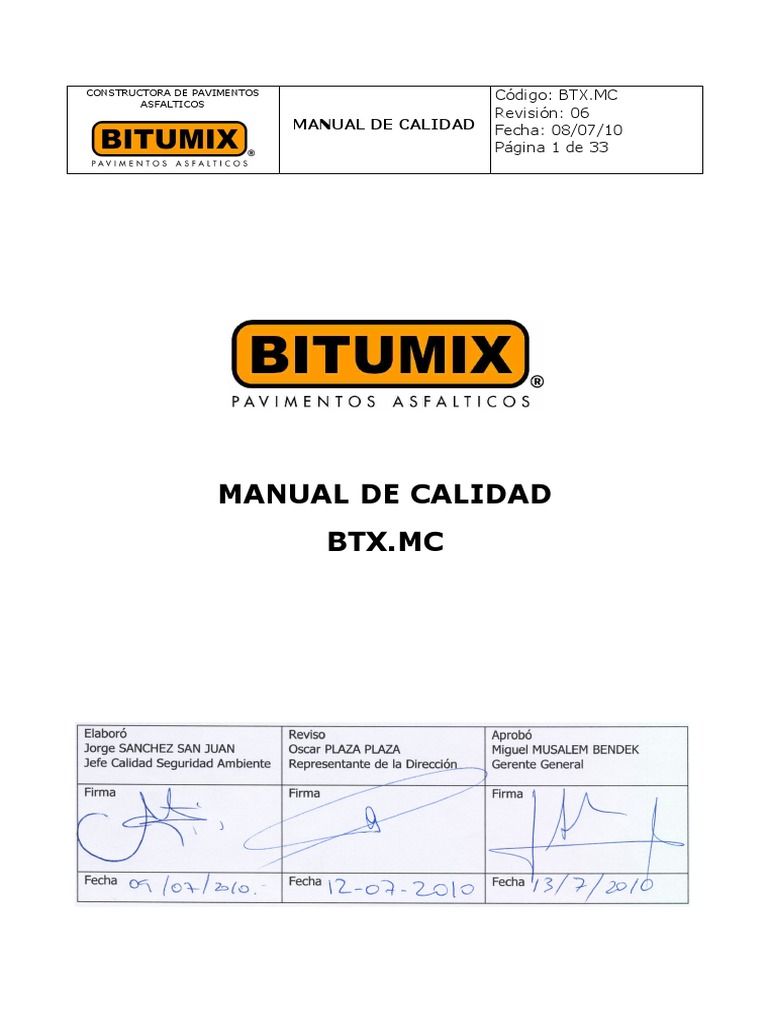 03 - Manual de Calidad | PDF | Calidad (comercial) | Sistema de manejo de calidad