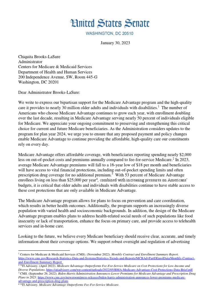 01-31-2023 Medicare Advantage Letter | PDF | Medicare (United States ...