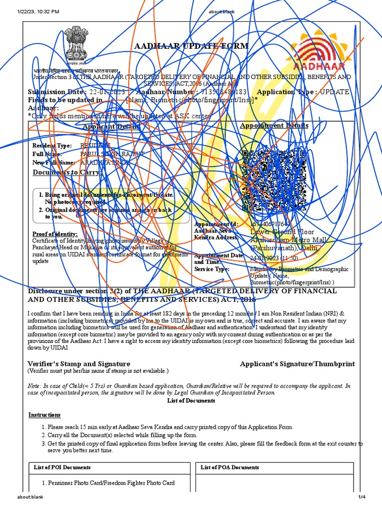 Parul Singh | PDF | Identity Document | Government And Personhood