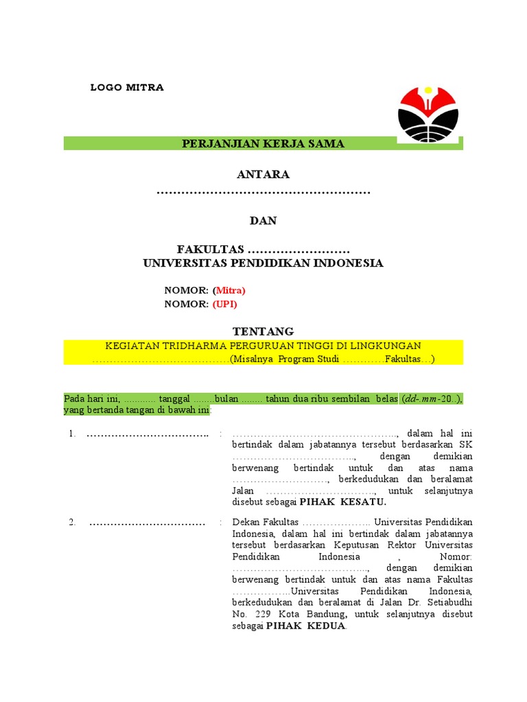 Draft PKS PRODI | PDF