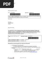 Study Permit Approval Letter | PDF | Travel Visa | Passport