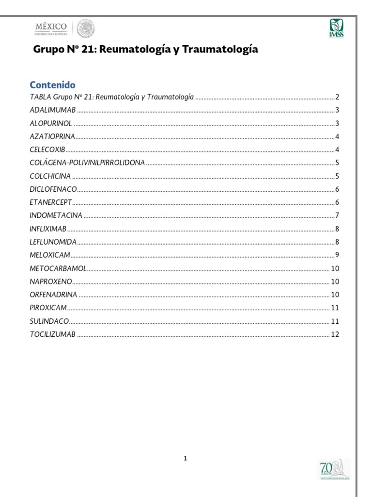 Reumatol y Tyo | PDF | Droga anti-inflamatoria libre de esteroides ...