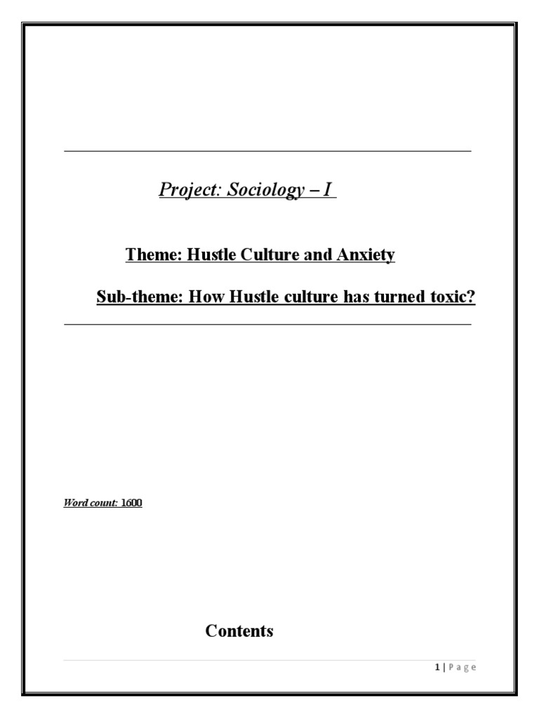 Toxicity of Hustle Culture Explained | PDF | Social Science