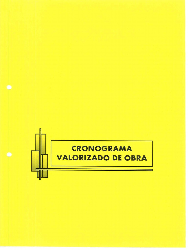 04 - Cronograma Valorizado | PDF | Hormigón | Ingeniería de Edificación