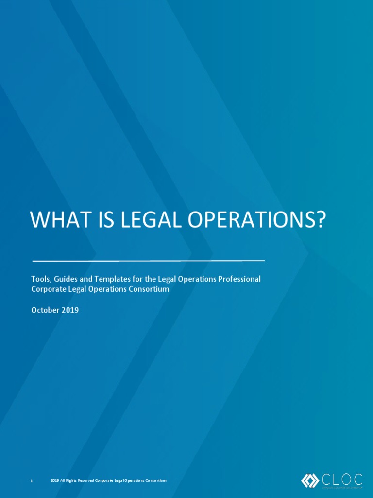 Understanding Legal Operations and CLOC | PDF | Project Management ...