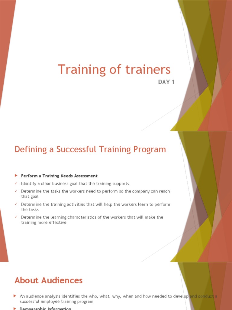 Training of Trainers | PDF | Learning | Motivational