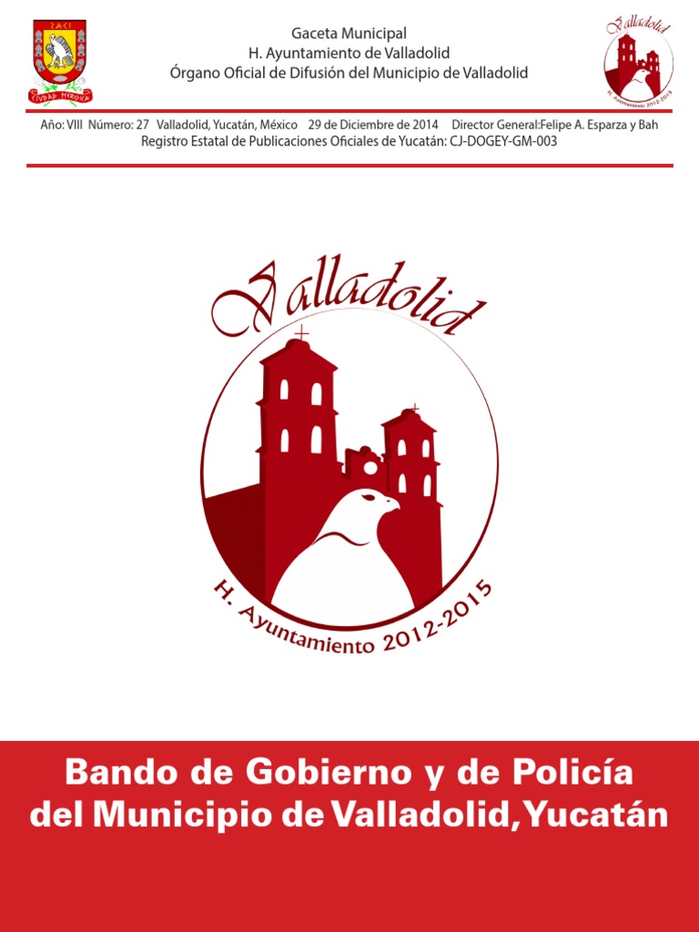 Valladolid Bando Mpal | PDF | Alcalde | Gobierno local