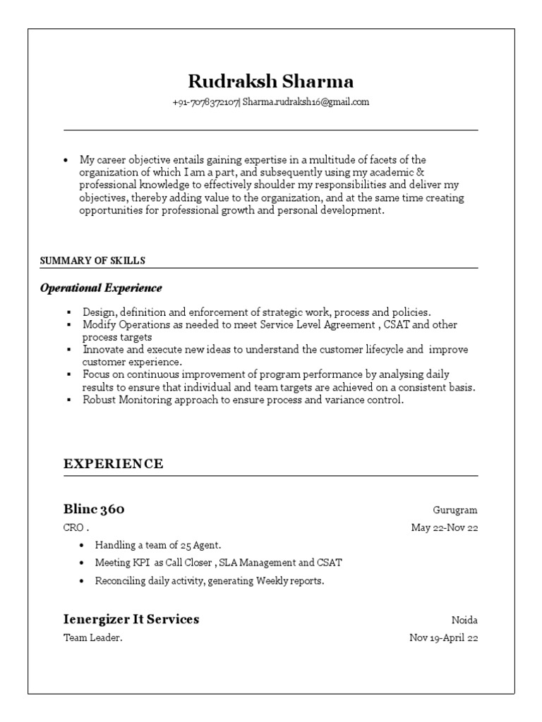 Resume Rudraksh Sharma | PDF Resume Rudraksh Sharma | PDF
