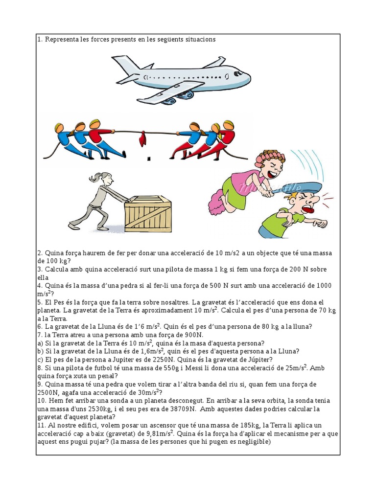 Activitats Unitat 5 Forces | PDF