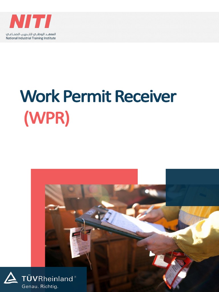 Work Permit Receiver WPR | Download Free PDF | Workplace | Occupational Safety And Health