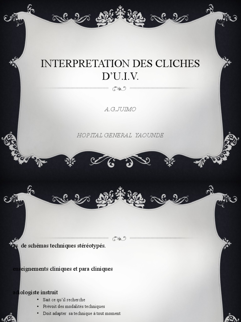 Interprétation des clichés UIV rénaux | PDF | Rein | Anatomie humaine