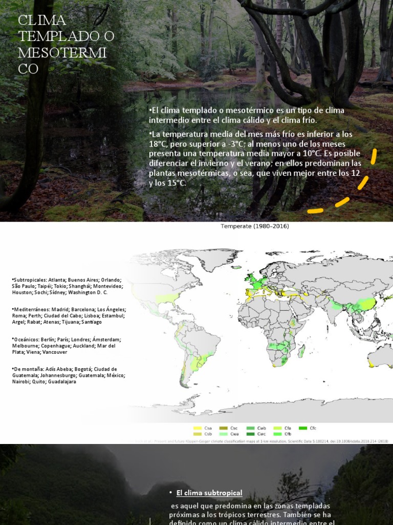 Clima Templado o Mesotermico | PDF | Clima templado | Clima