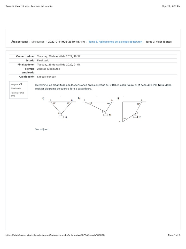 (Modulo 5) Tarea 3 PROOF | PDF | Masa | Fricción