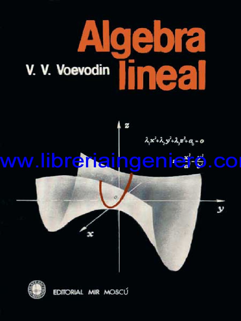 Álgebra Lineal - V. v. Voevodin - MIR - Watermark (WWW ...