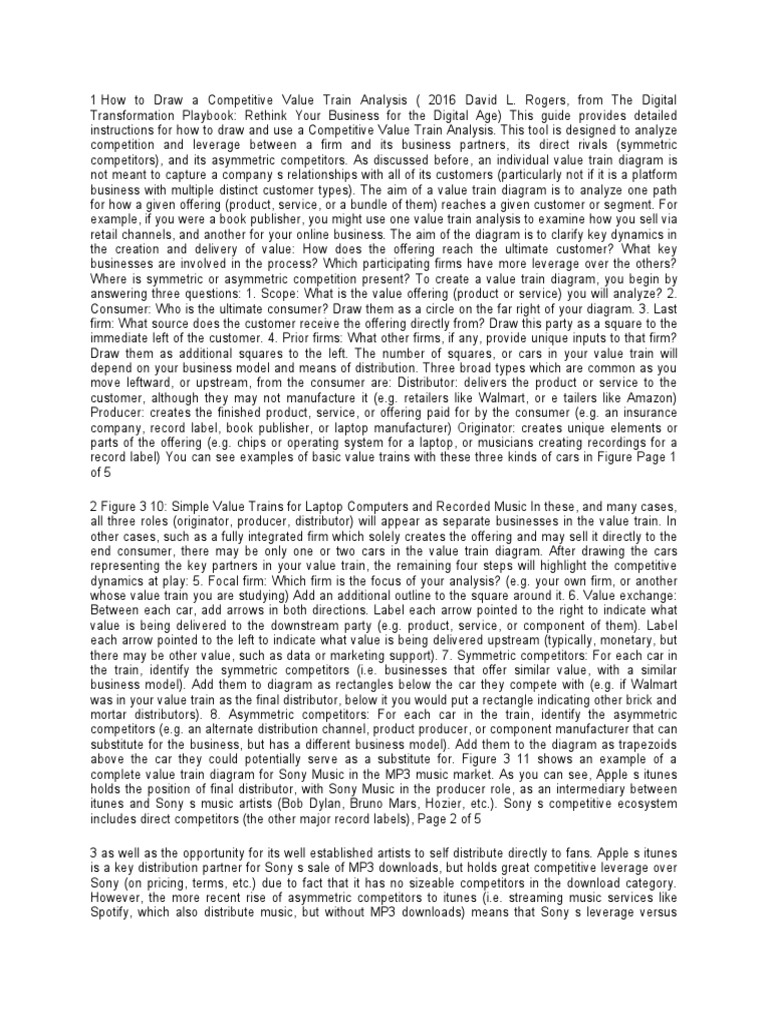 Competitive Value Train Transcript | PDF | Business