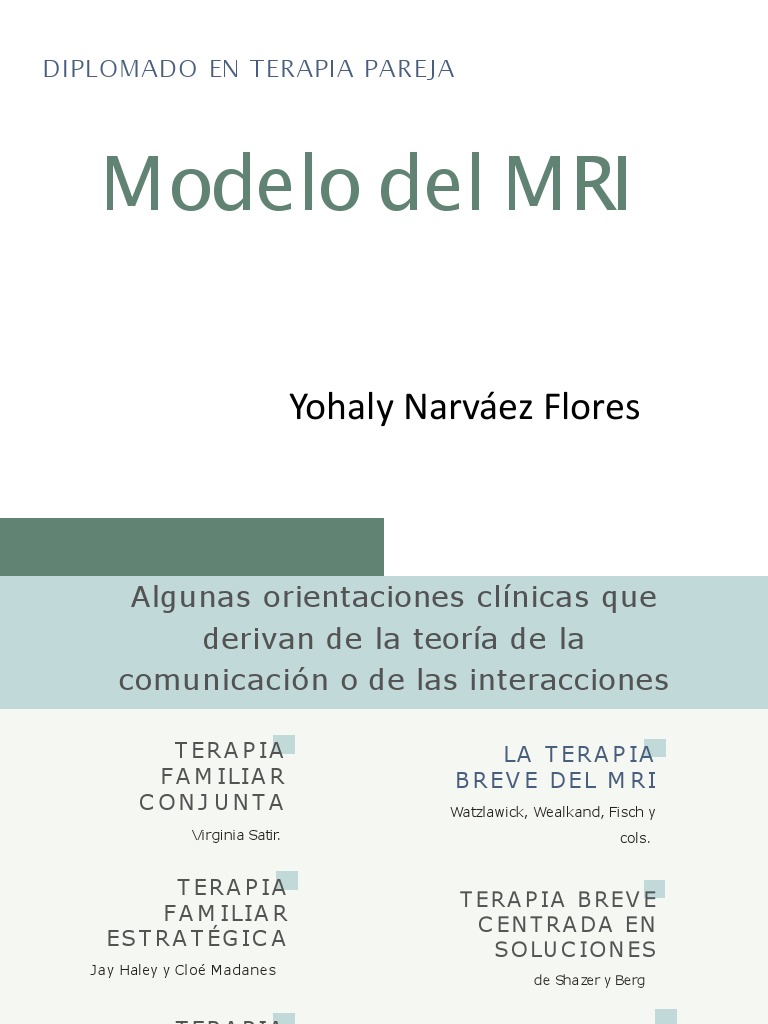 Modelo Del MRI 2 | PDF | Cognición | Ciencias del comportamiento
