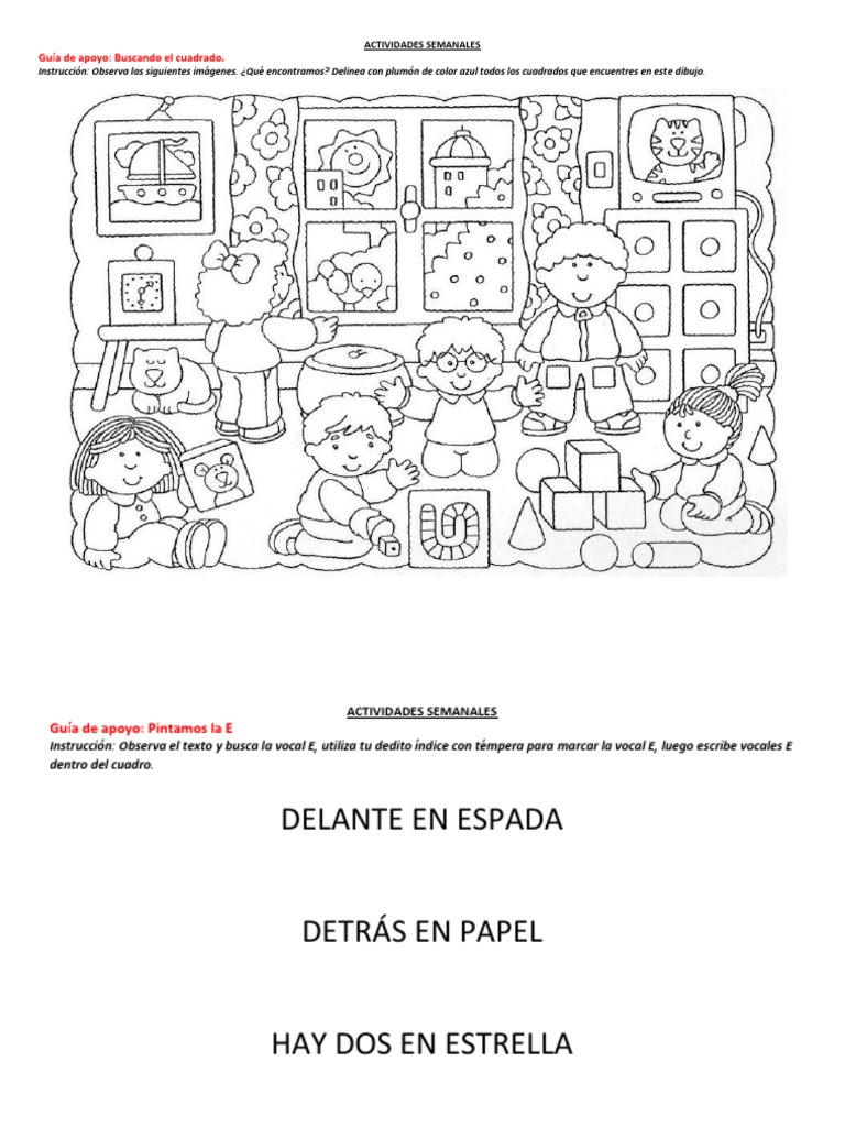 Actividades Pre Kinder | PDF