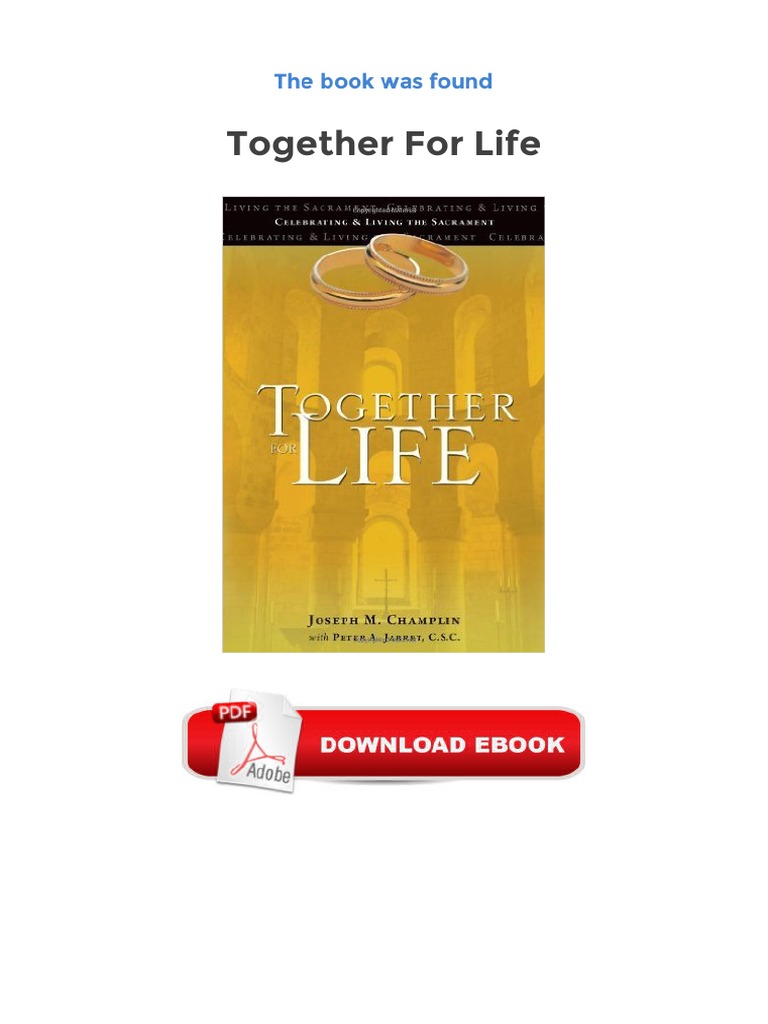 Together For Life PDF | Download Free PDF | Wedding | Mass (Liturgy)