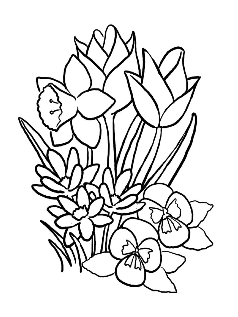 Bunga Coloring | PDF