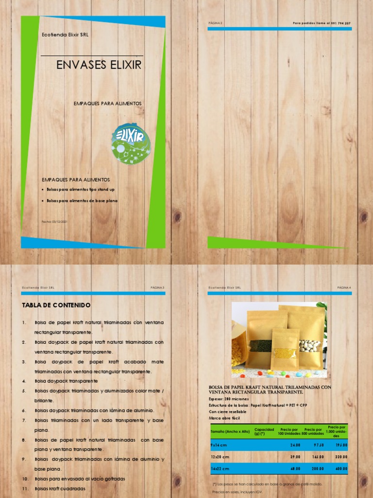 Catálogo de Envases Elixir Diciembre 2022 | PDF