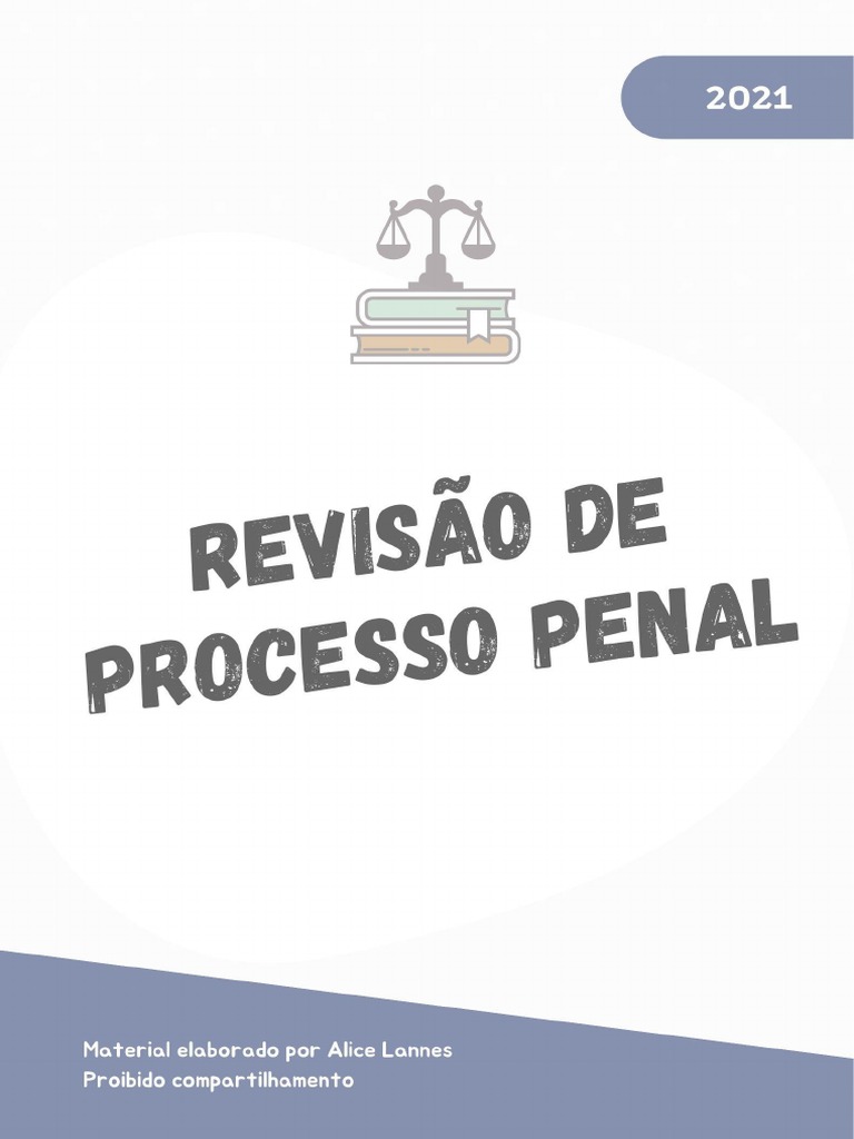 Revisão de Processo Penal | PDF | Direito Penal | Prova (jurídico)