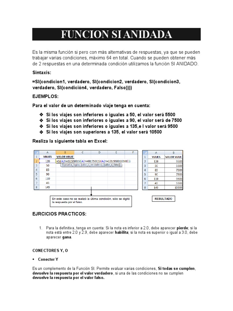 Funcion Si Anidada | PDF