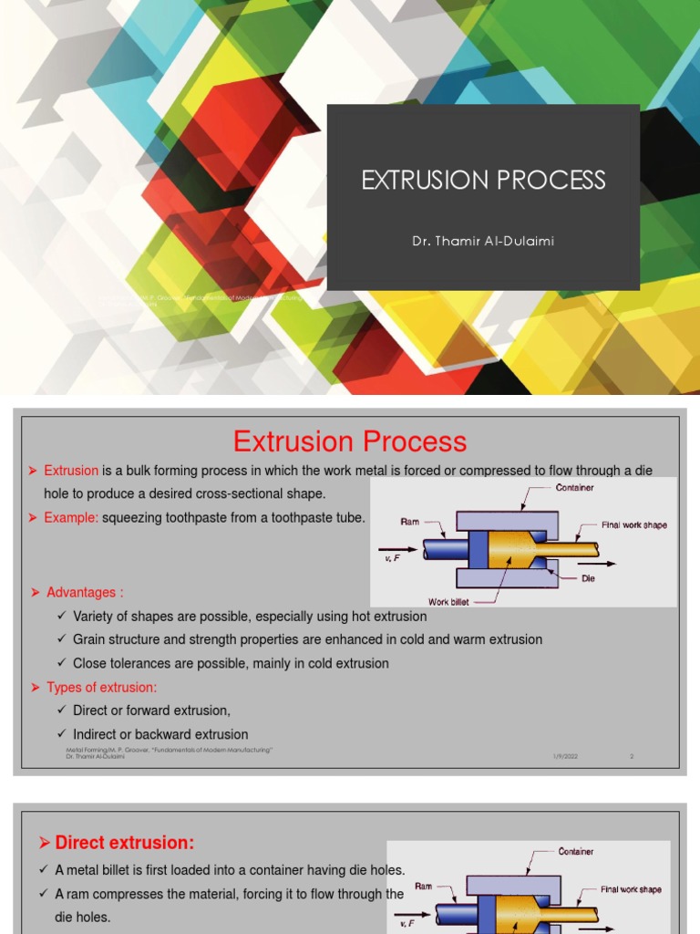 Extrusion Process | PDF | Extrusion | Materials Science