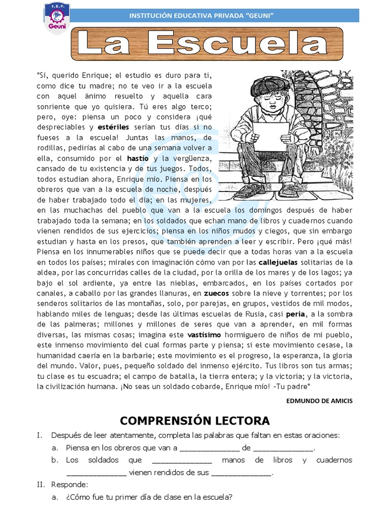 Comprensión Lectora 7 Dicembre | PDF | Hogar, jardinería y bricolaje
