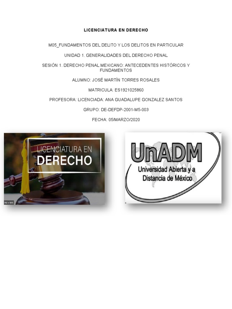 Licenciatura en Derecho | PDF | Derecho penal | Castigos