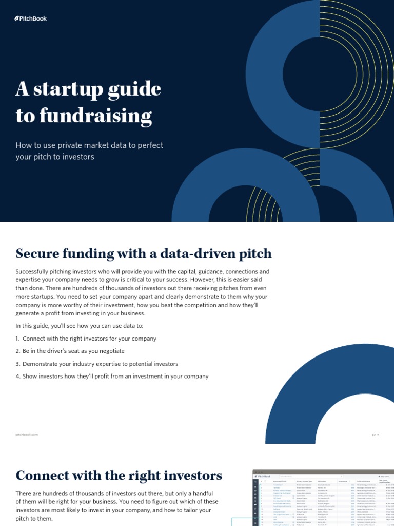 PitchBook Fundraising Guide For Startups | PDF | Corporate Finance | Venture Capital