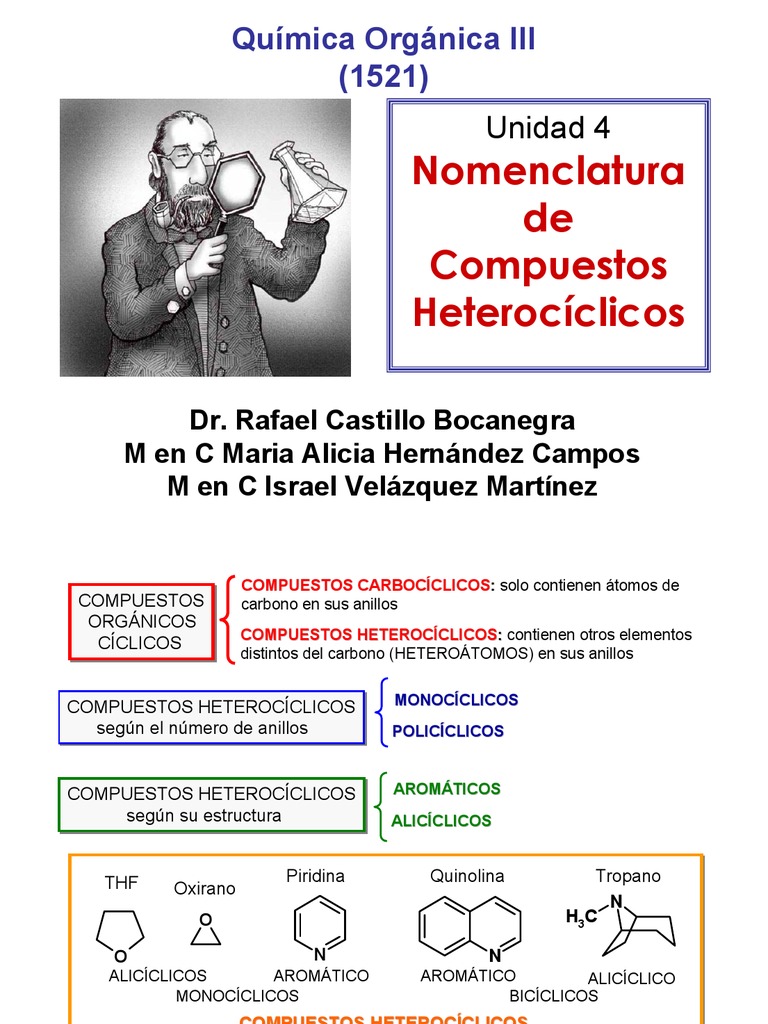 Nomenclatura de Compuestos Heterocíclicos | PDF | Piridina | Química ...