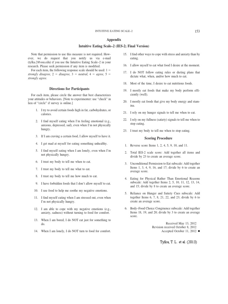 Ies 2 Pdf Eating Determinants Of Health