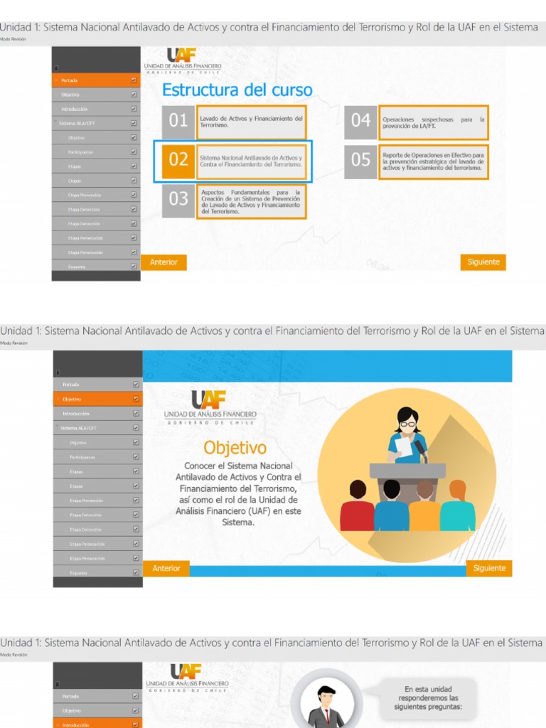 Modulo 2 Unidad 1 Sistema Nacional Antilavado de Activos y Contra El Financiamiento Del ...