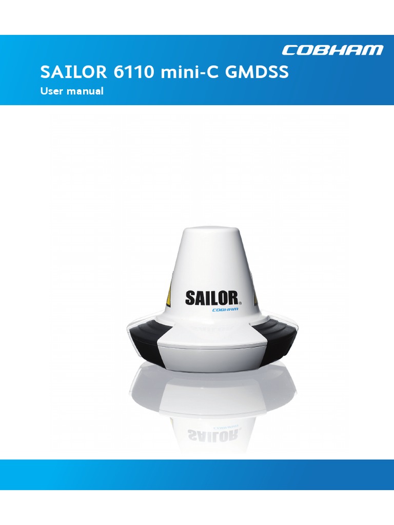 Sailor 6110 Mini C Gmdss User Manual | PDF | Menu (Computing) | Computing