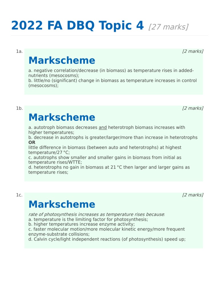 2022 MS FA DBQ Topic 4 | PDF | Biomass (Ecology) | Phytoplankton