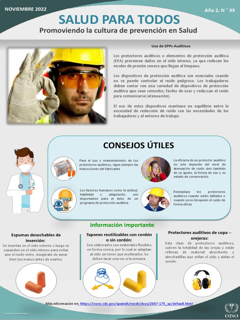 33 Boletin OISO - Uso de EPP S Auditivos | PDF | Escuchando | Oído
