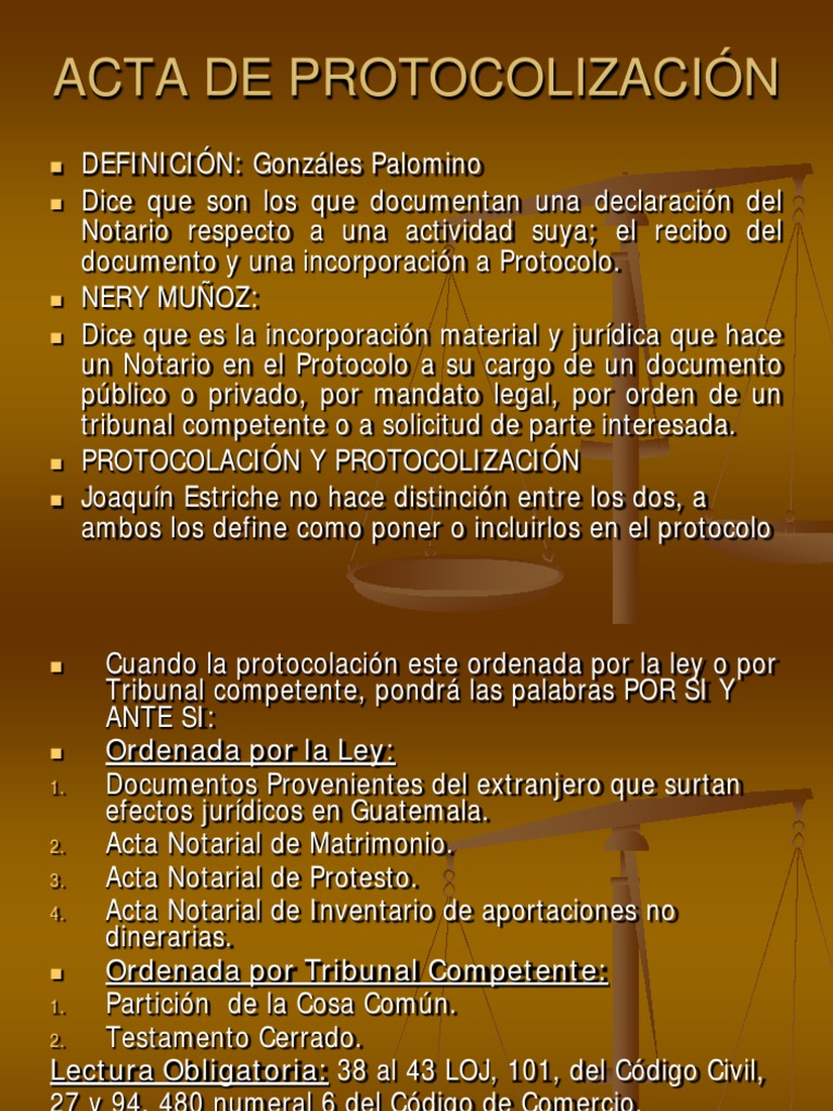 Acta de Protocolizacion | PDF | Derecho Civil (Common Law) | Justicia