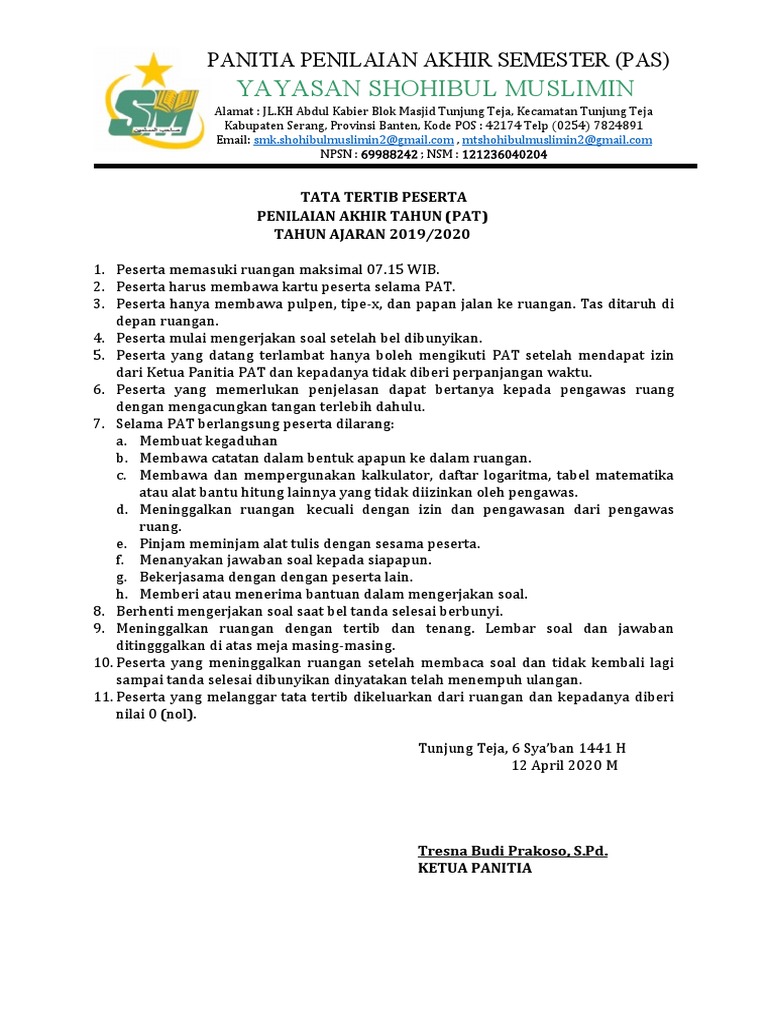 Tata Tertib Kop Panitia | PDF