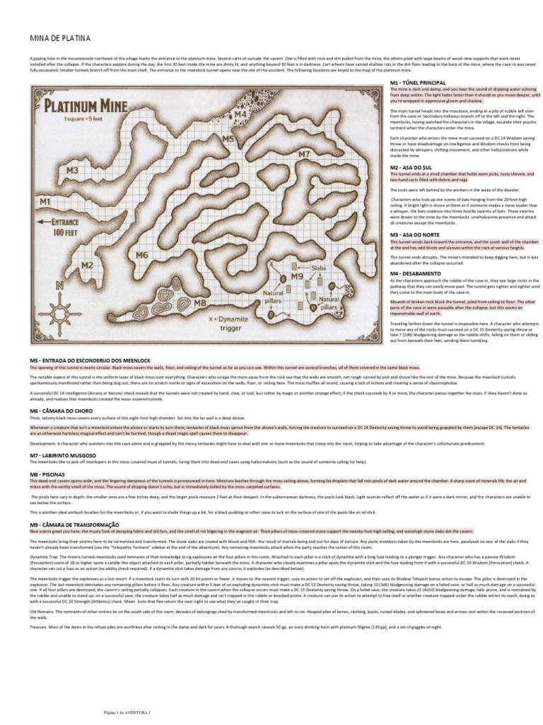 Platinum Mine Adventure Guide | PDF | Mining