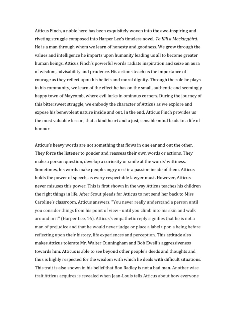 Atticus Finch | PDF