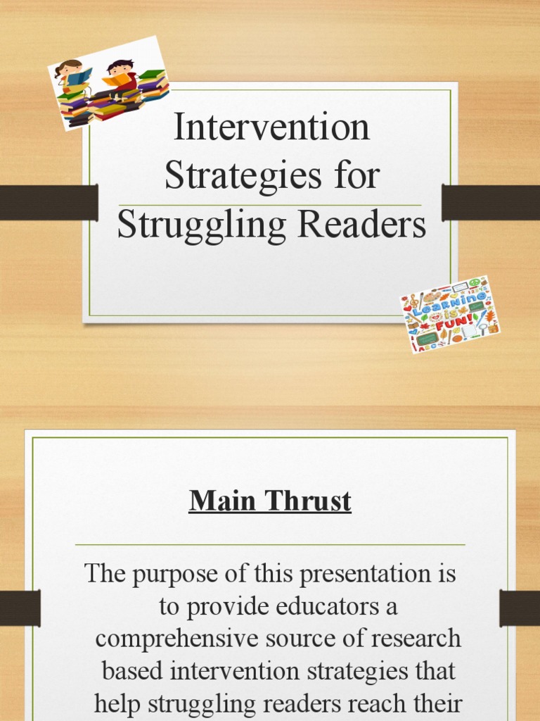 Intervention On Literacy For Struggling Readers | PDF | Syllable | Phonics
